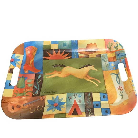 Vintage | Dining | Vintage R2s Monza Italy Melamine Western Horseriding ...